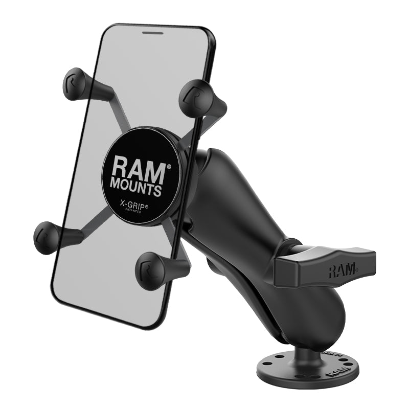 RAM® X-Grip® Phone Holder with Flat Surface Mount – RAM Mounts