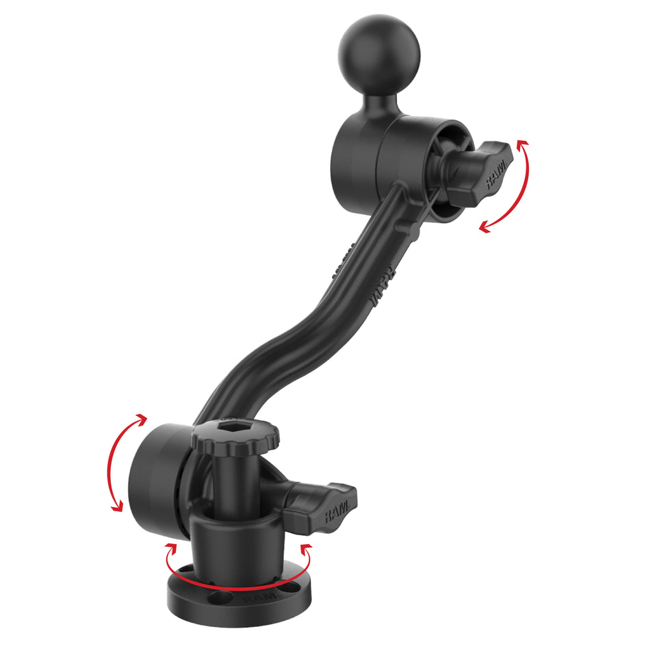 RAM® Composite Drill-Down Ratchet Arm with Ball – RAM Mounts