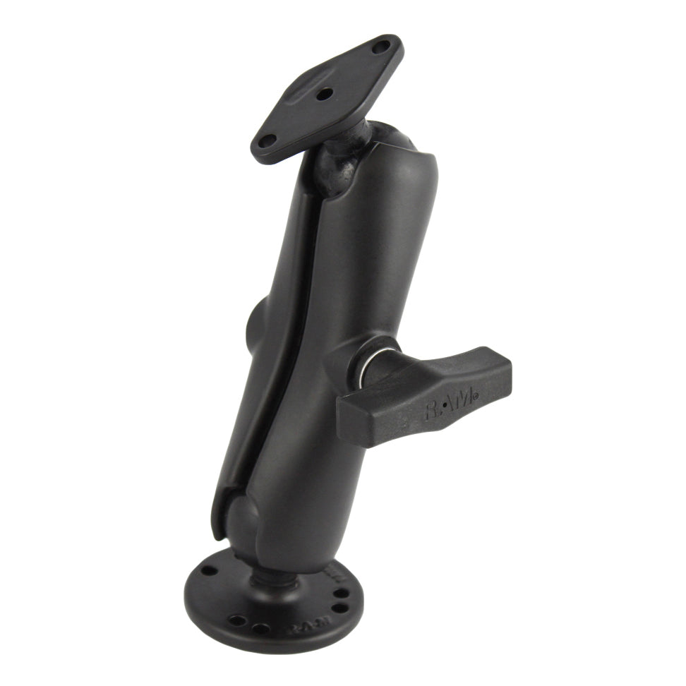 RAM® Double Ball Mount with Diamond Plate Adapter - Medium – RAM Mounts