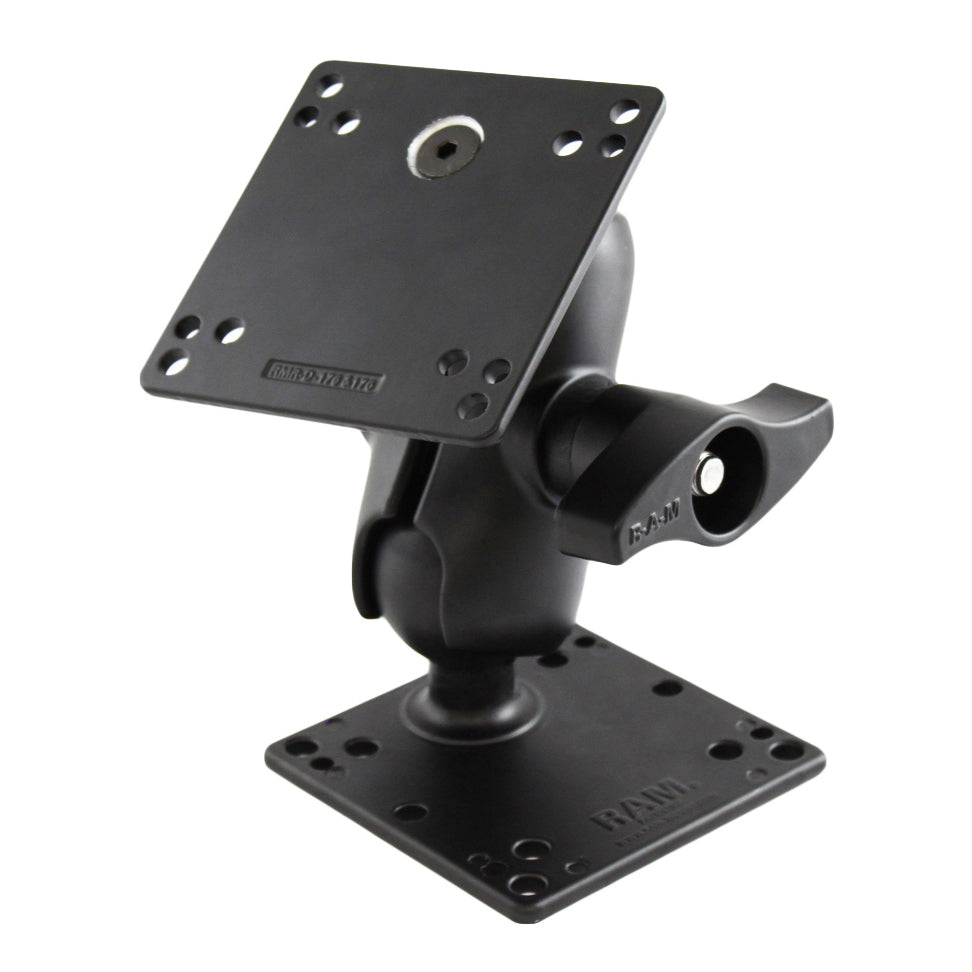 RAM® Double Ball Mount with Two Steel Reinforced 100x100mm VESA Plates ...