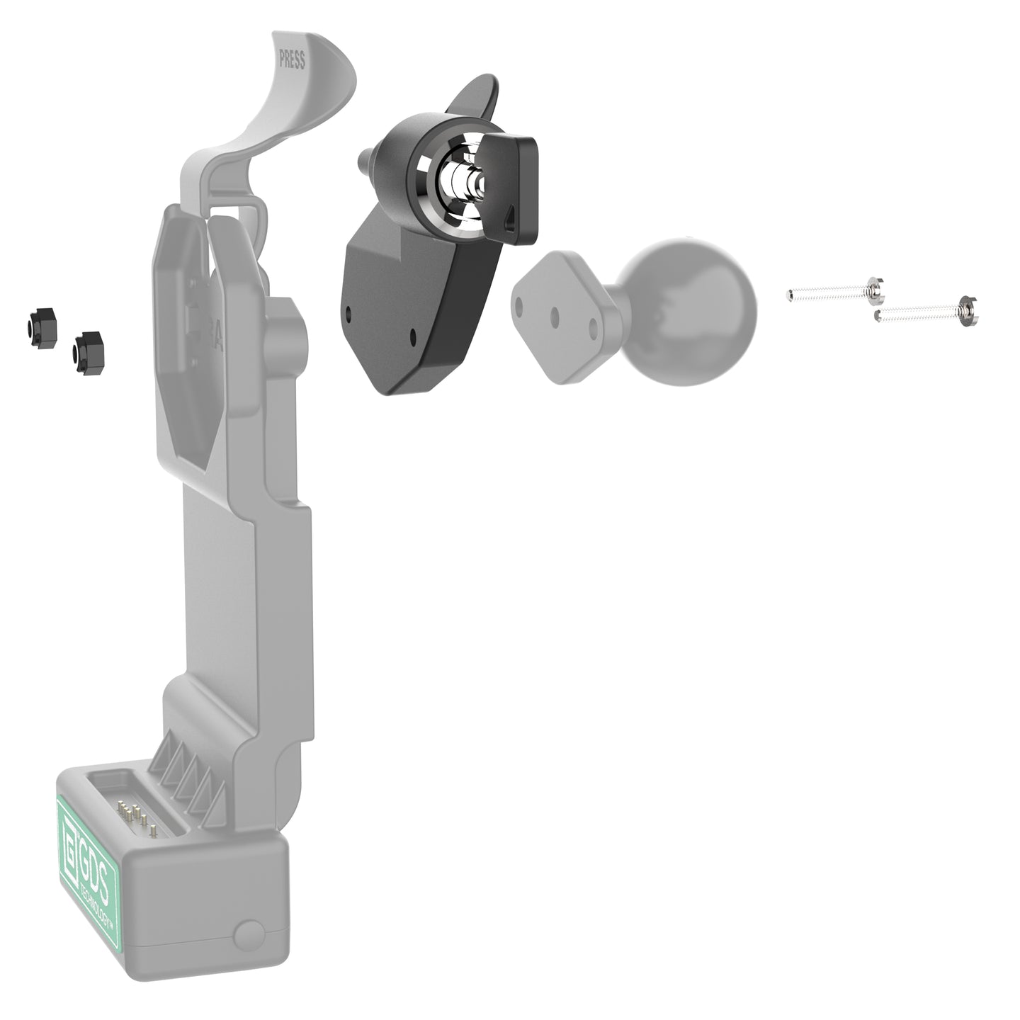 GDS® Uni-Conn™ Right Facing Lock Adapter for Snap-In Docks & Holders ...