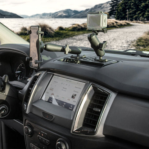 RAM® Double Ball Diamond Plate Mount with Action Camera Adapter – RAM ...