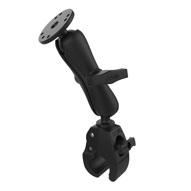 RAM® Tough-Claw™ Medium Clamp Double Ball Mount with Round Plate – RAM ...