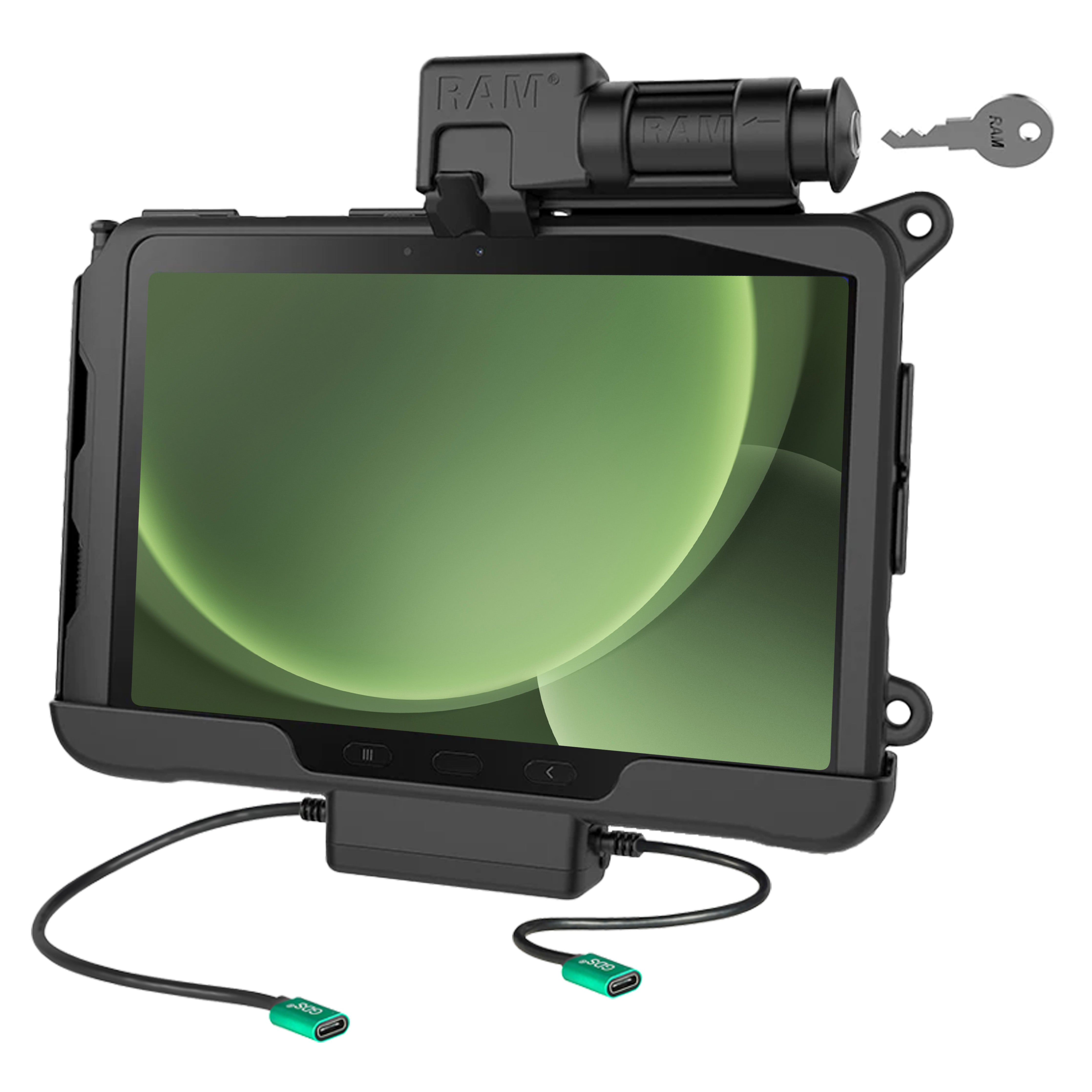 RAM® Locking USB-C Powered Dock + USB-C Data for Tab Active5 Pro & 4 P ...