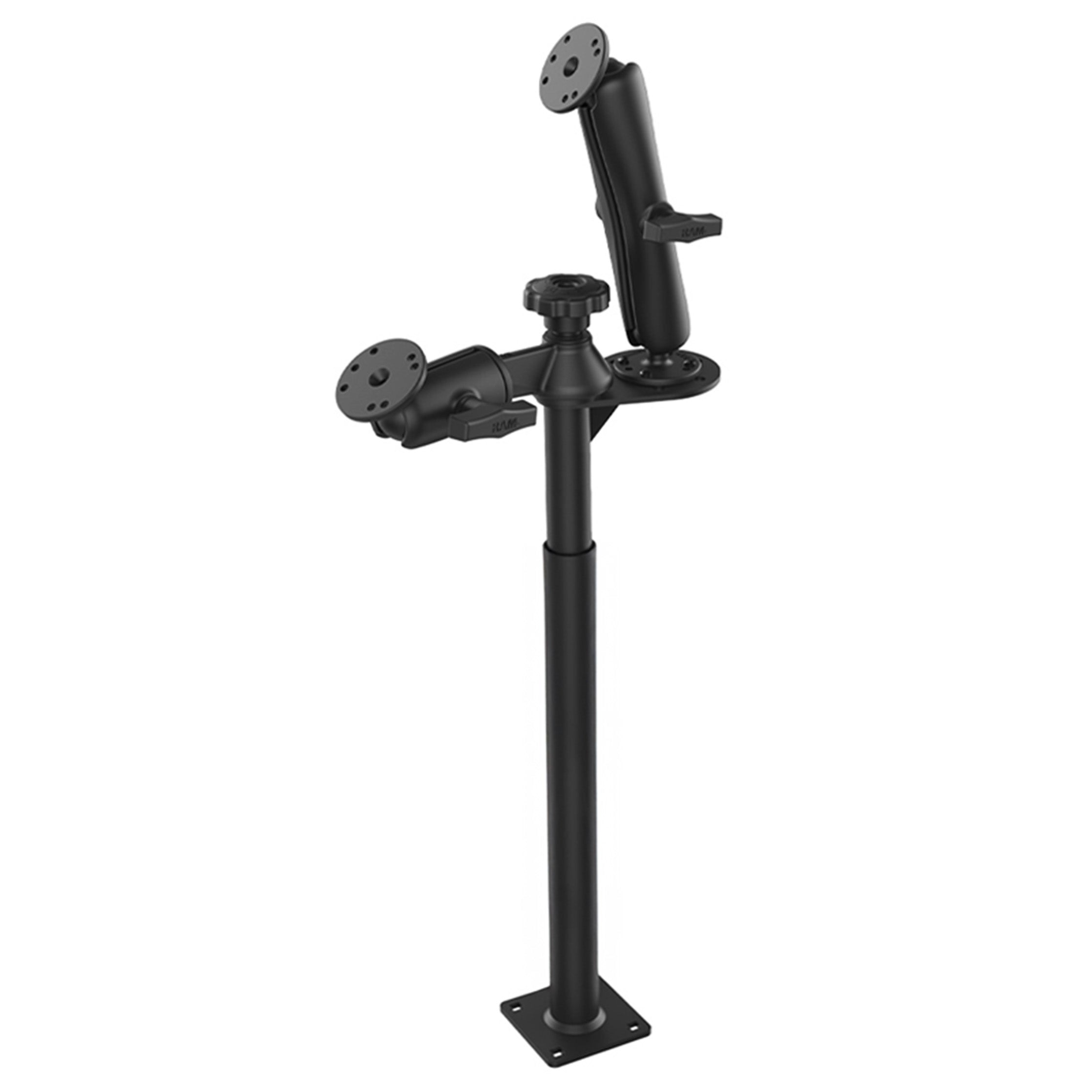 RAM® Tele-Pole™ with 12” & 18” Poles and Double Ball Mount – RAM Mounts
