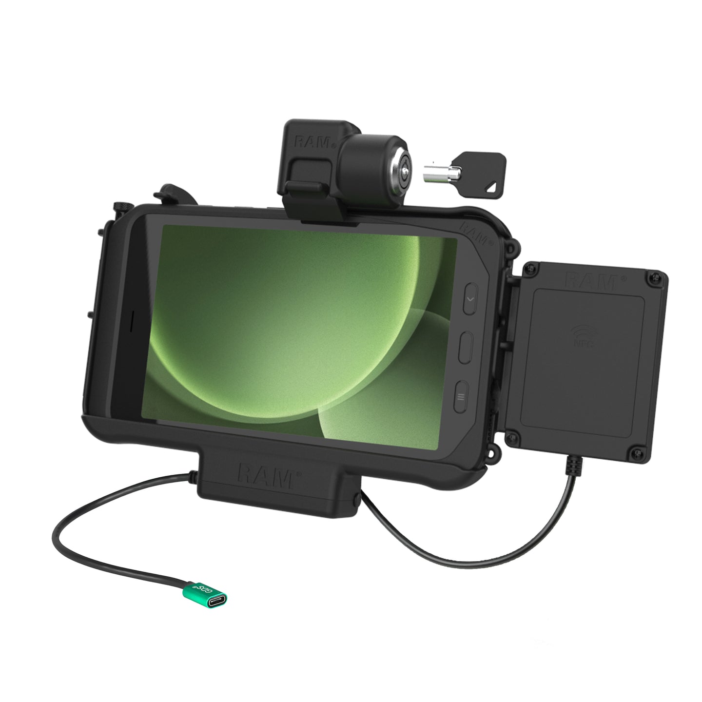 RAM® Locking USB-C Powered Dock for Tab Active5 & 3 with NFC Extender ...