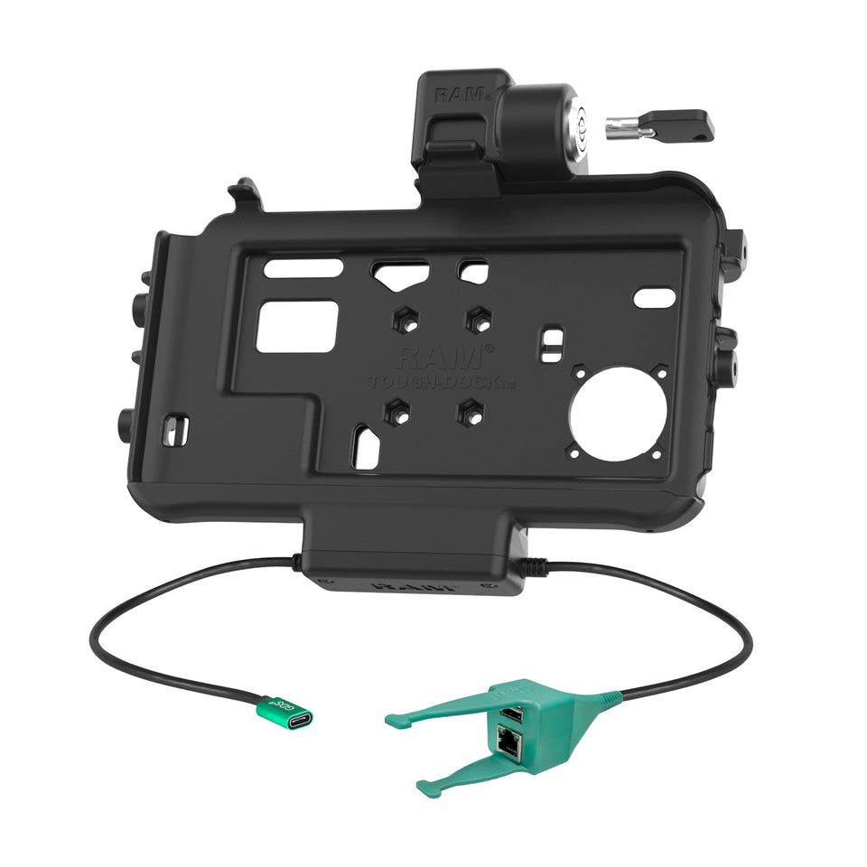 RAM® Thin-Dock™ Power + USB-A & RJ45 Data for Tab Active5 & 3 – RAM Mounts