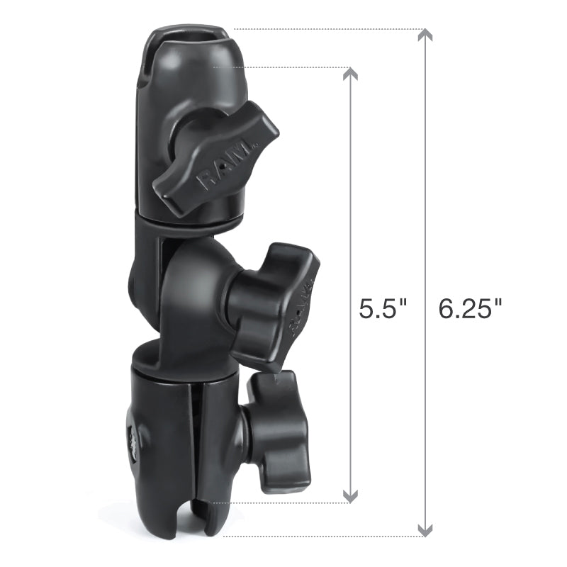 RAM® Composite Double Socket Swivel & Ratchet Arm – RAM Mounts