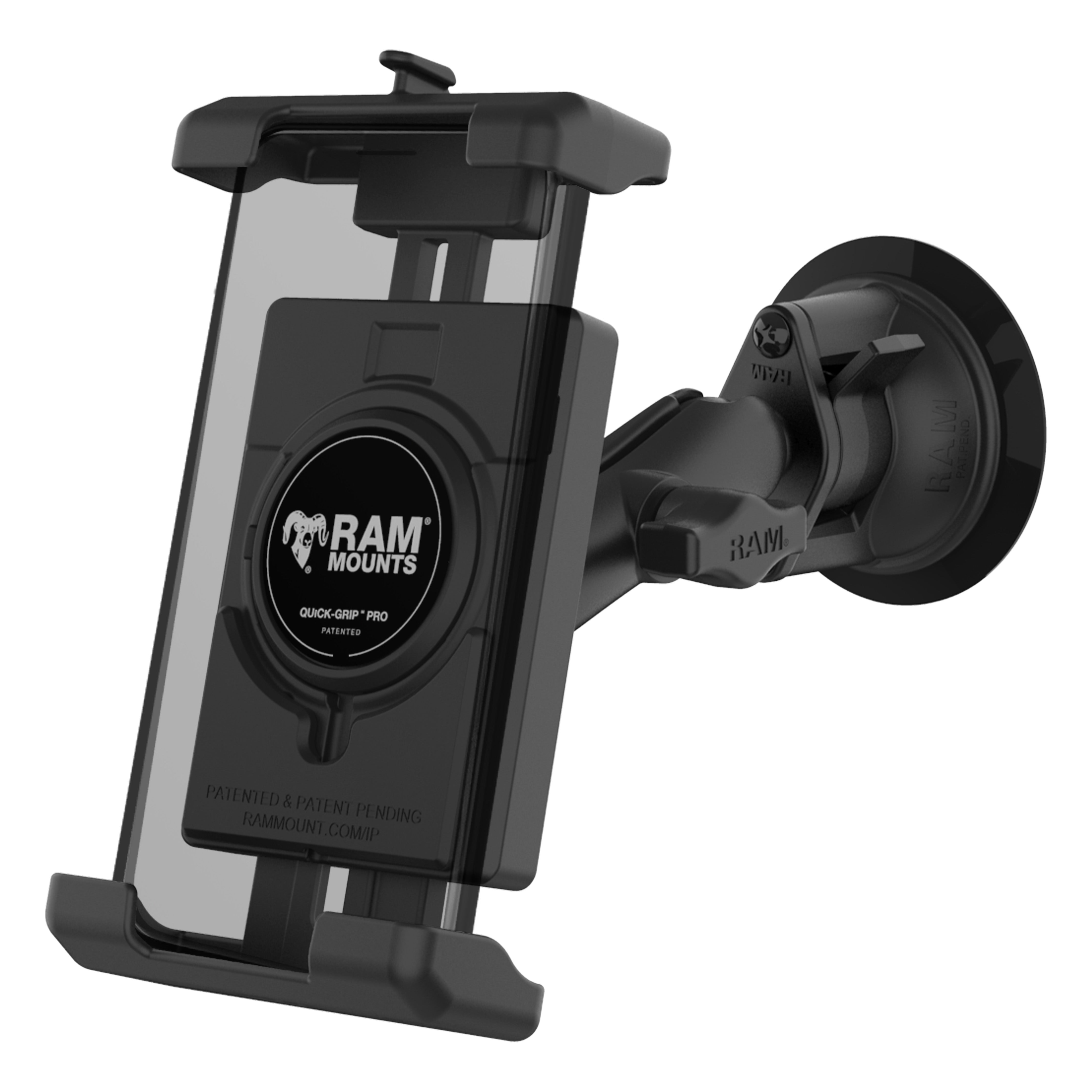 RAM® Quick-Grip™ Pro XL Phone Mount with Twist-Lock™ Suction Cup – RAM ...