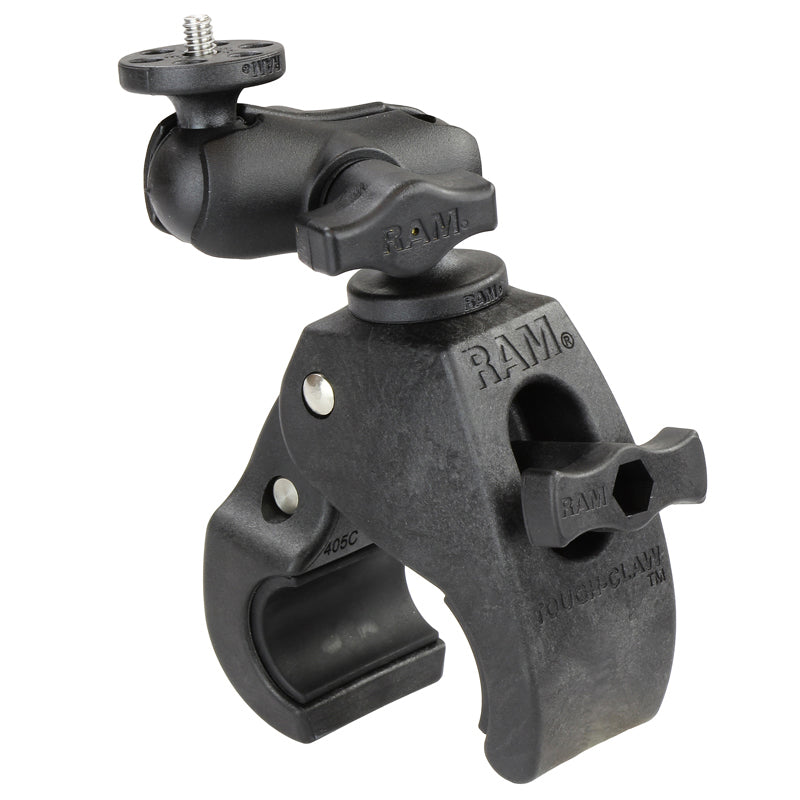 RAM® Tough-Claw™ Medium Clamp Mount with 1/4"-20 Action Camera Adapter ...