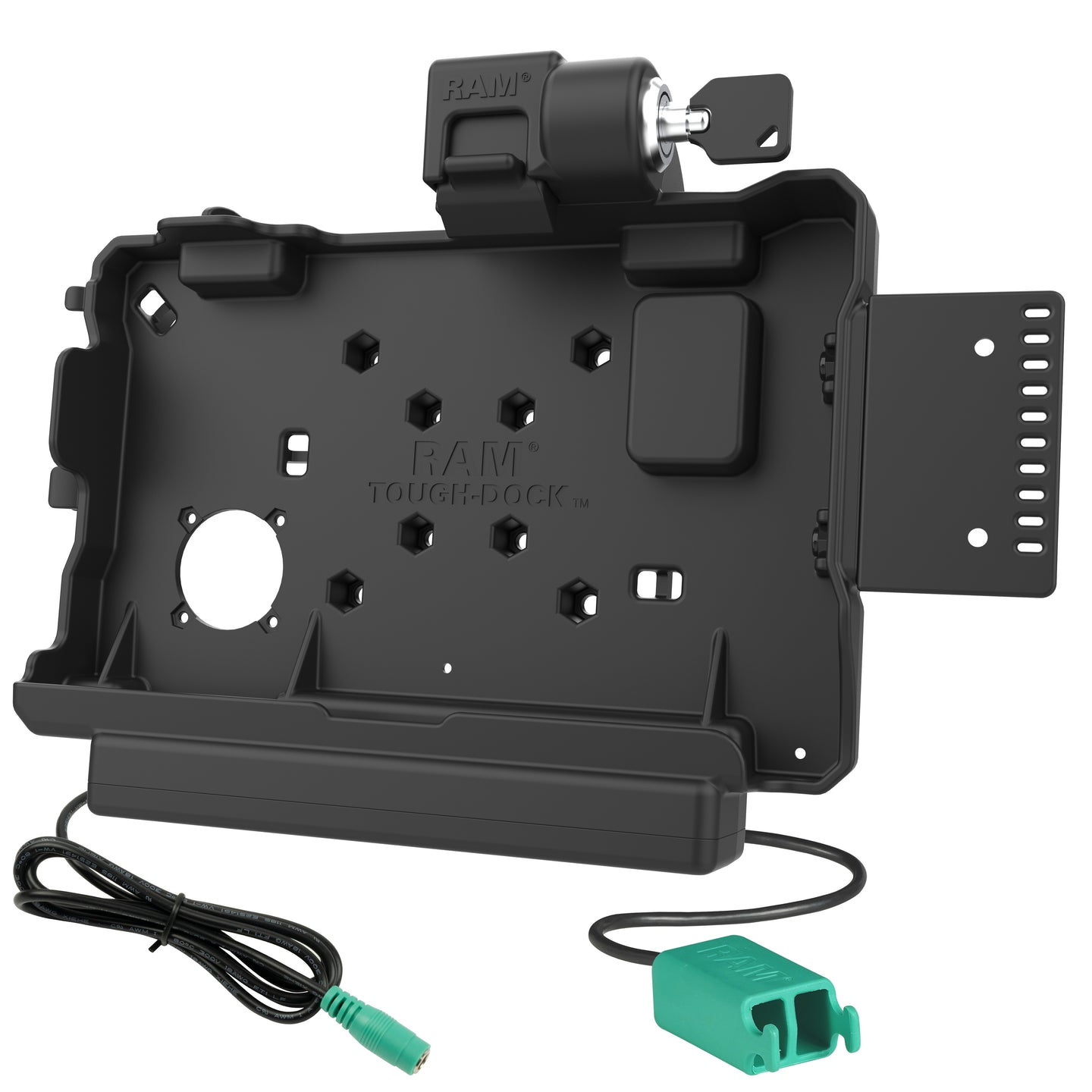 RAM® Locking Power + Dual USB Data Dock for Getac ZX80 – RAM Mounts