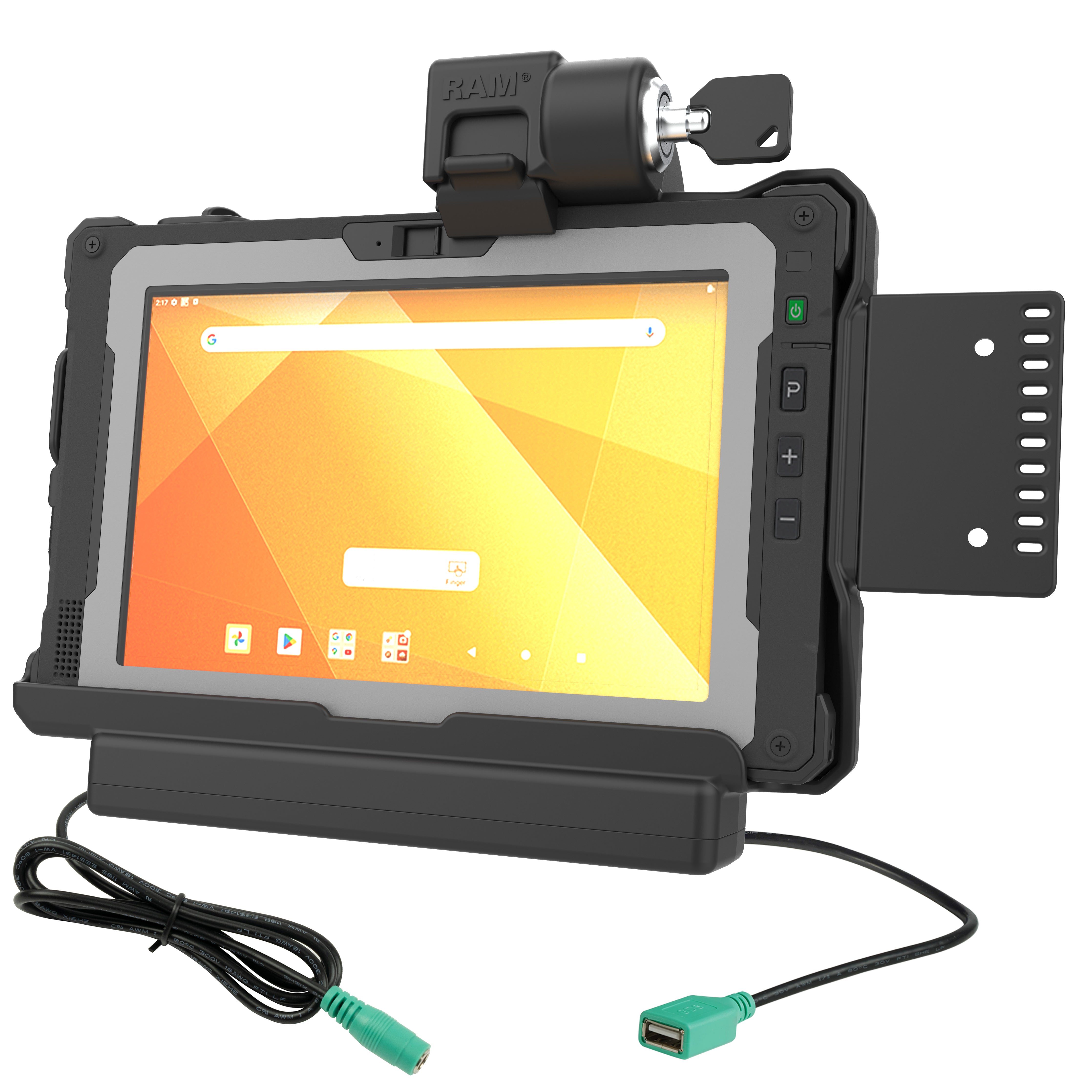 RAM® Locking Power + Data Dock for Getac ZX80 – RAM Mounts