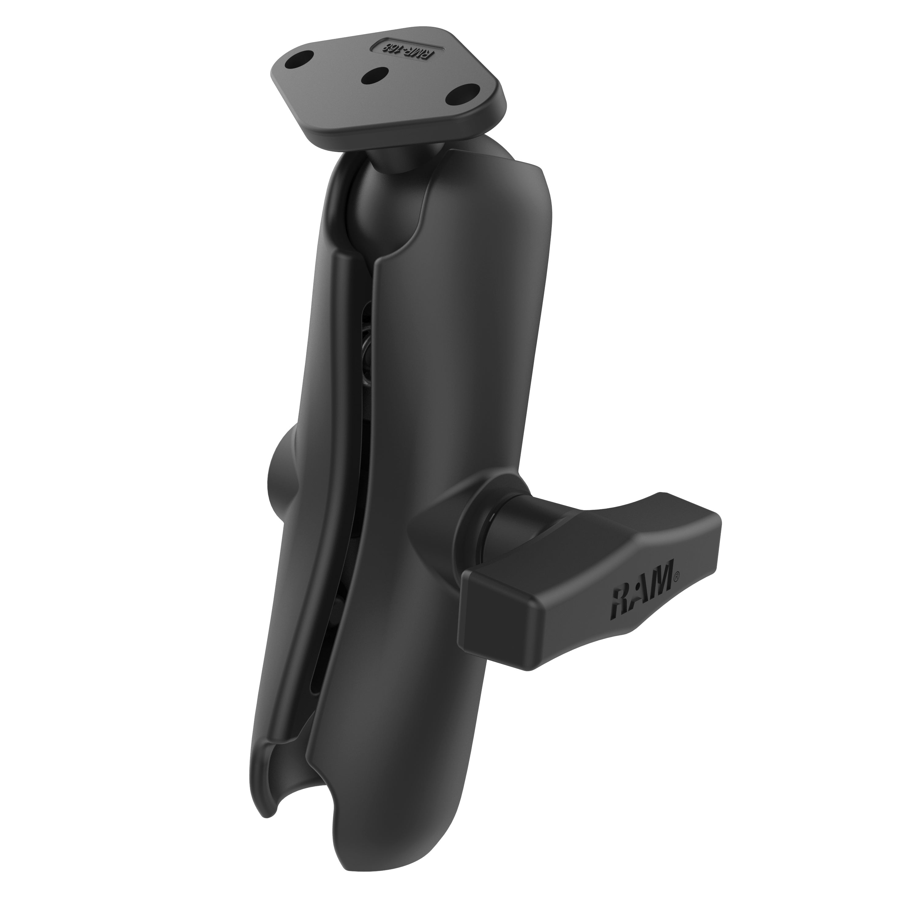 RAM® Double Socket Arm with Diamond Ball Plate – RAM Mounts