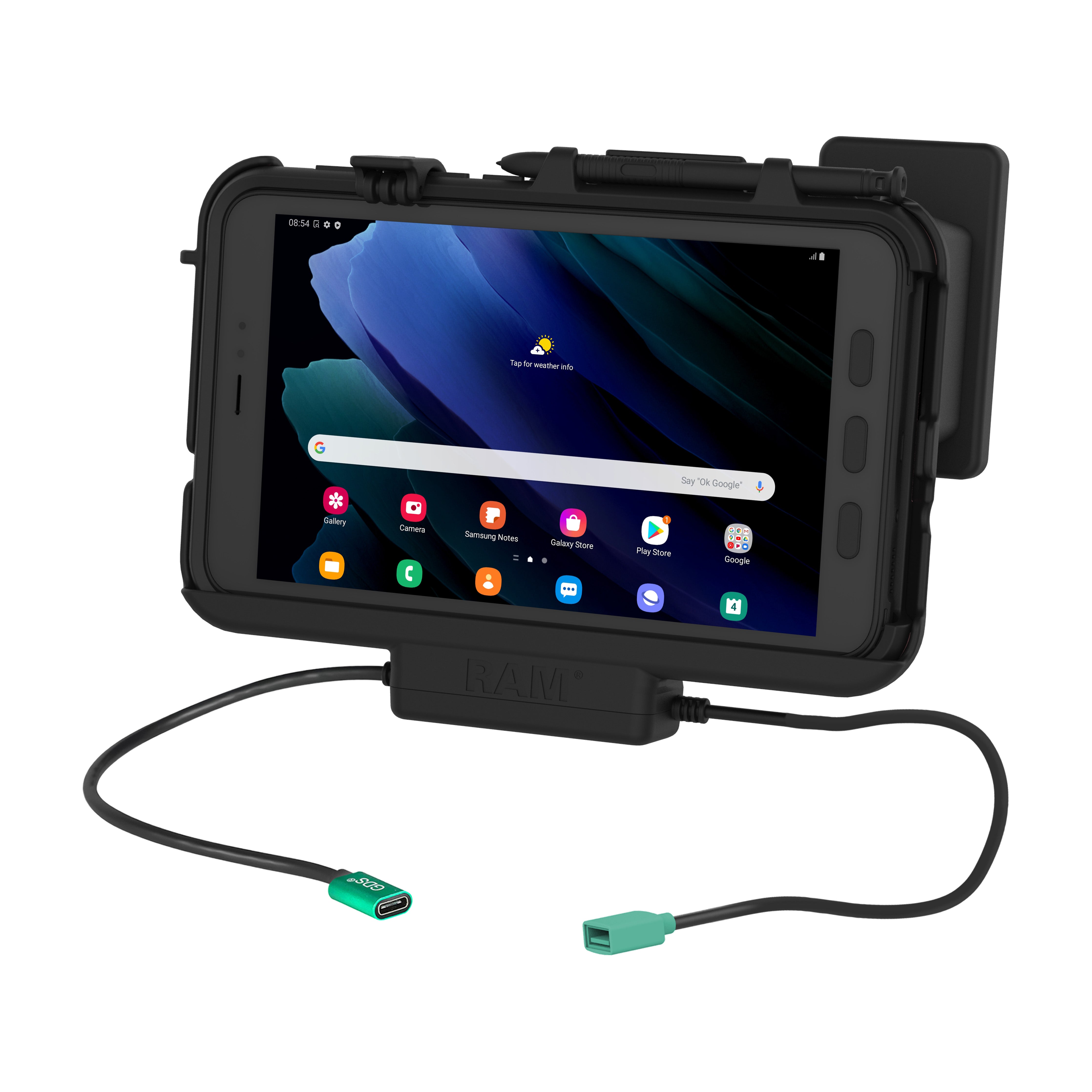 RAM® Power + Data Dock for Tab Active3 with OtterBox uniVERSE – RAM Mounts