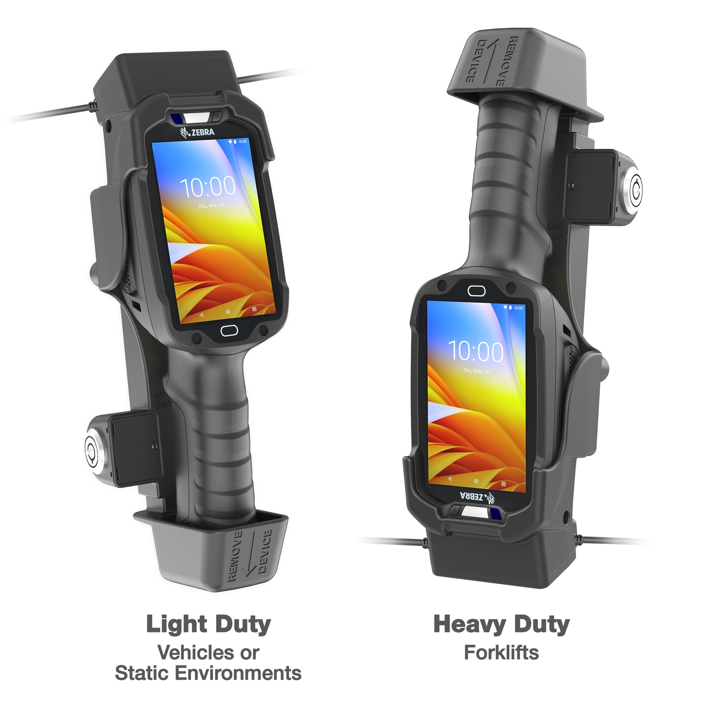 RAM® Locking Powered Dock + Single USB-A for Zebra TC8300 - Heated Pin ...