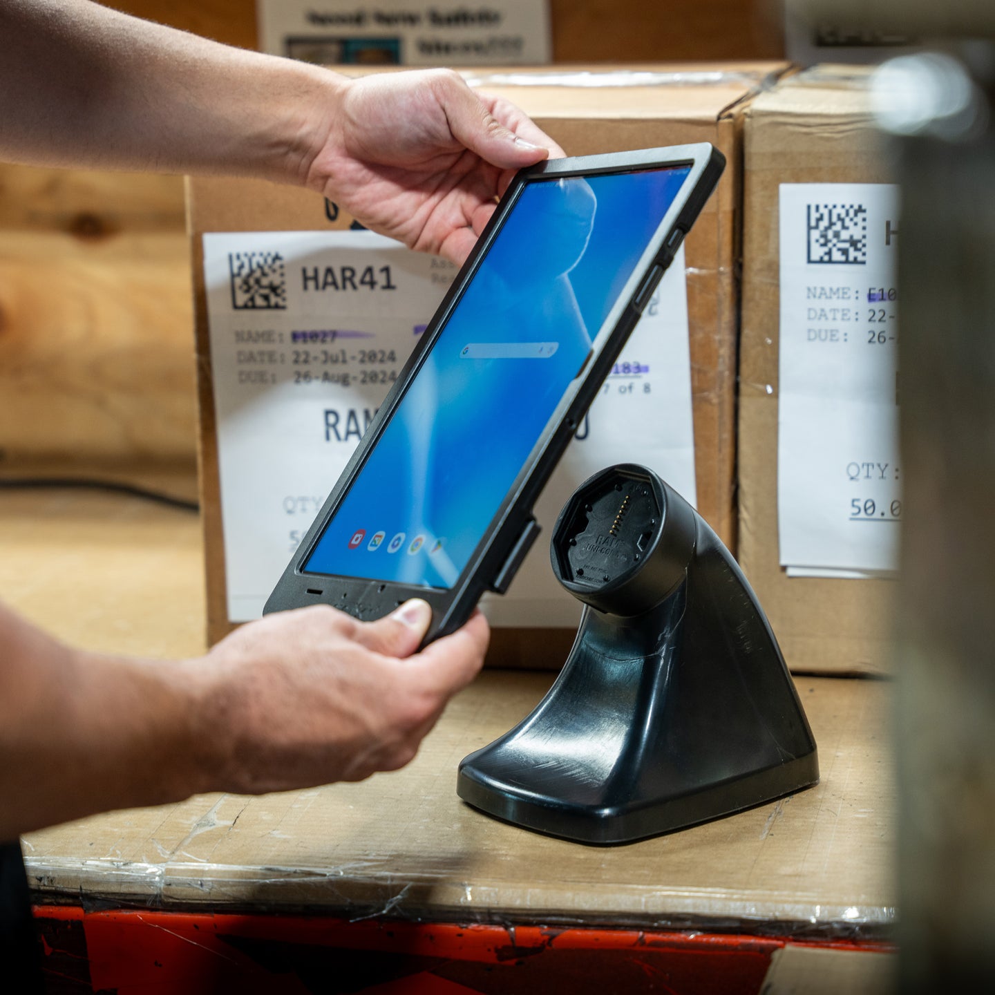 IntelliSkin® Thin-Case™ for Samsung Tab A9+ (Rear Pogo Pads) – RAM Mounts