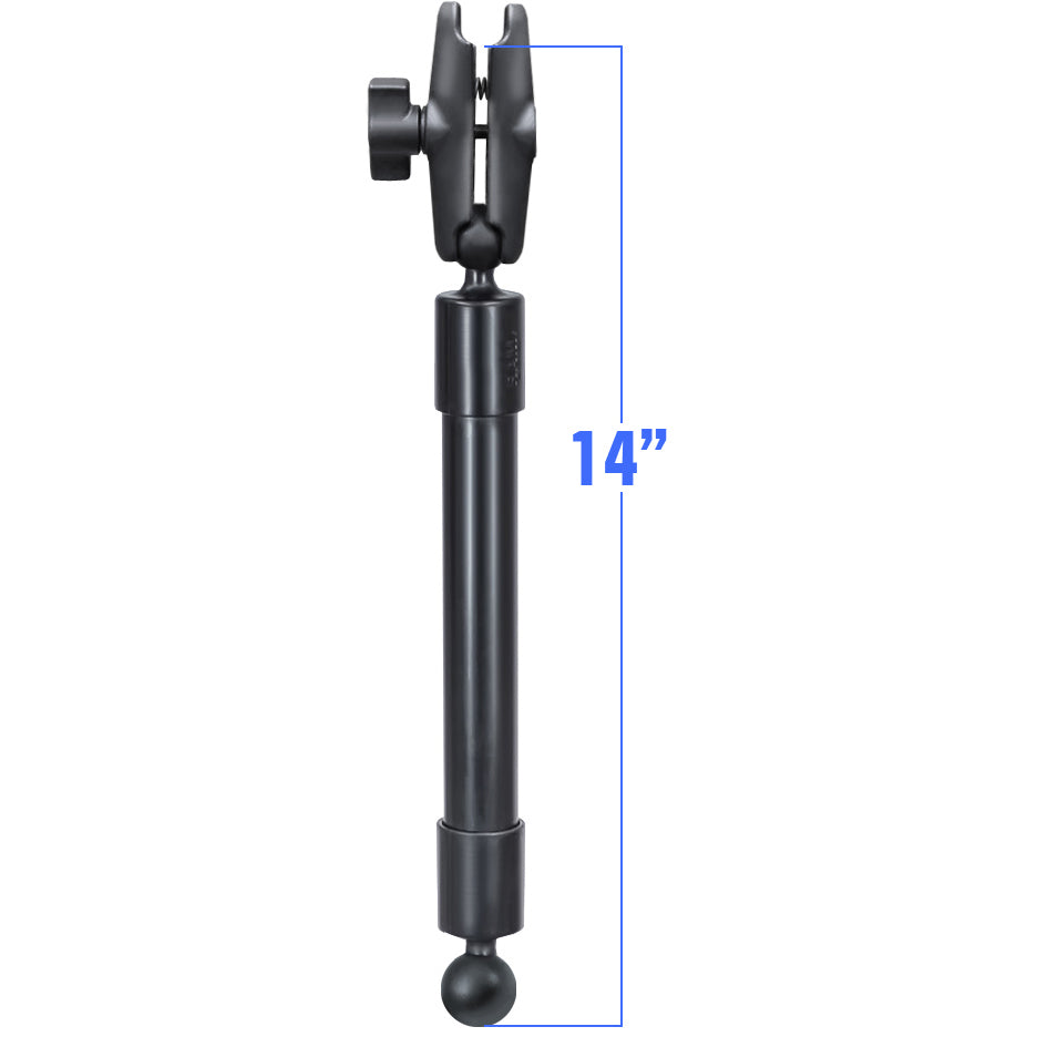RAM® 14" PVC Pipe Extension with Ball Ends & Double Socket Arm – RAM Mounts