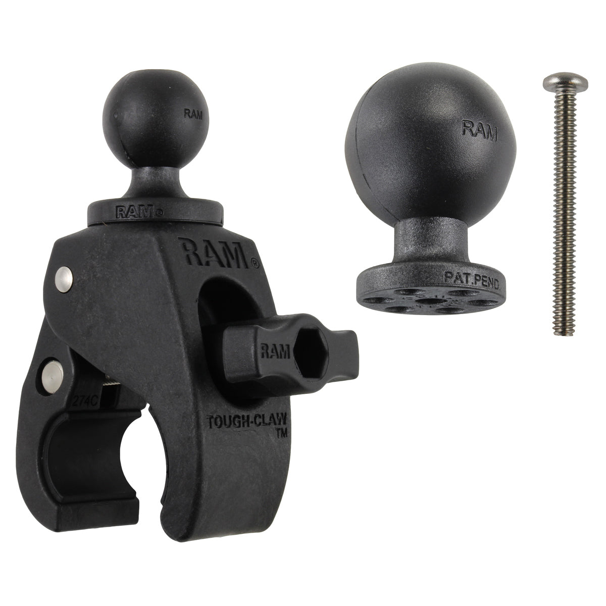 RAM® Tough-Claw™ Small Clamp Ball Base for B Size & C Size – RAM Mounts