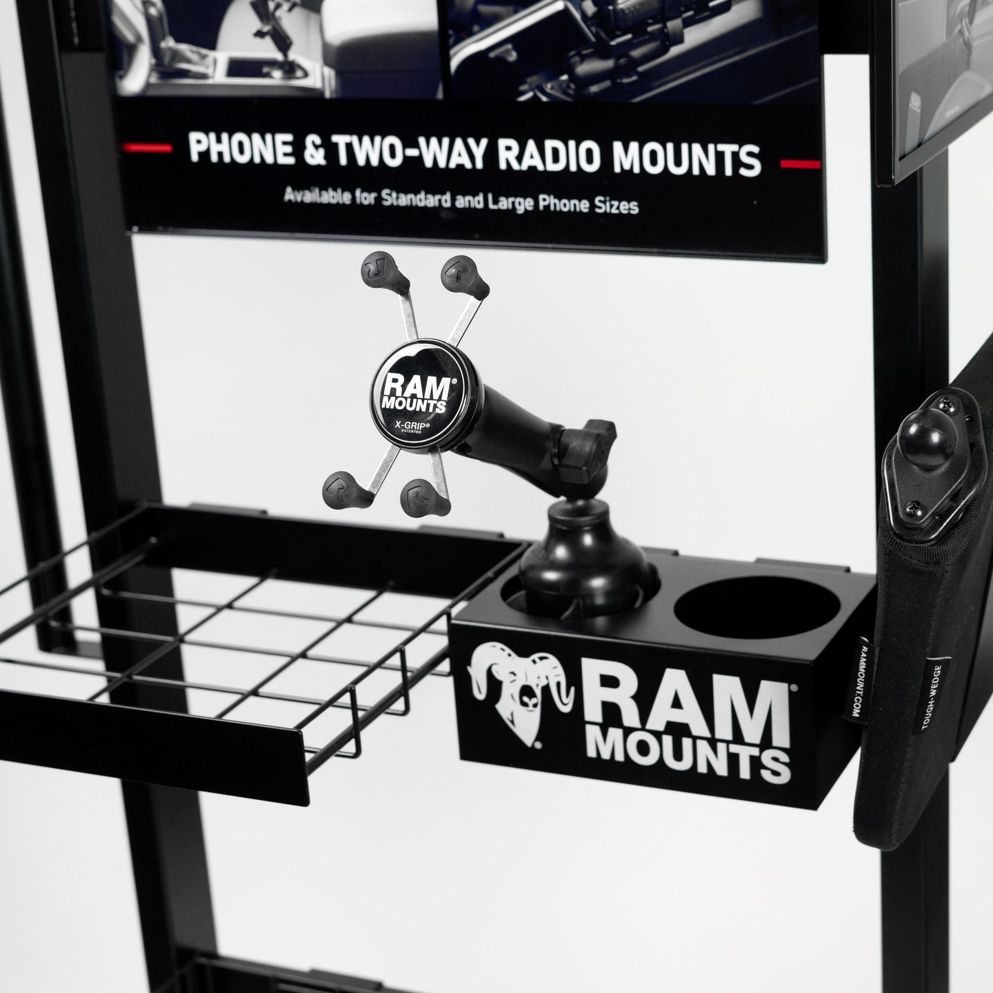 RAM® Standing Floor Display with Baskets – RAM Mounts