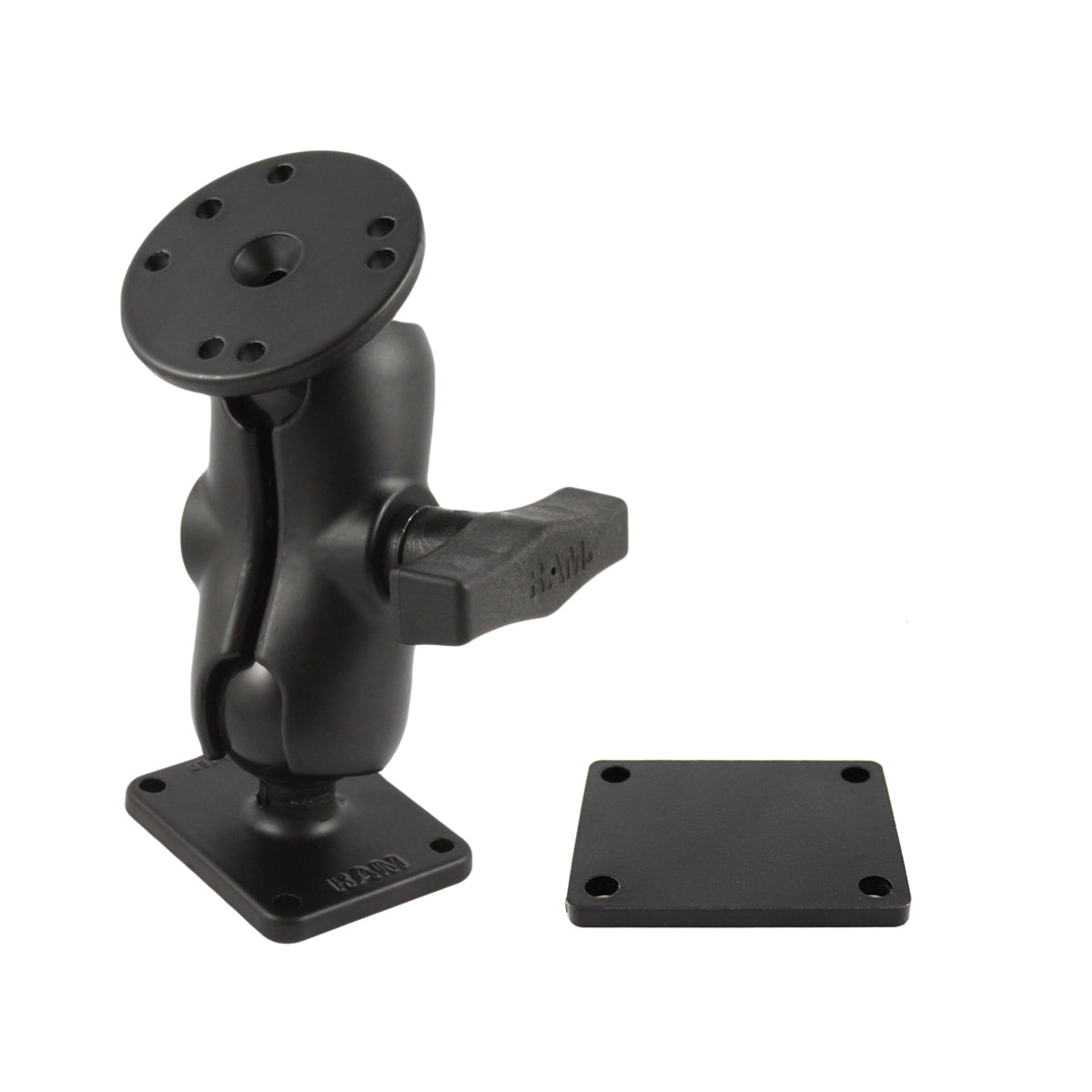 RAM® Double Ball Mount - Aluminum Backing Plate Short – RAM Mounts