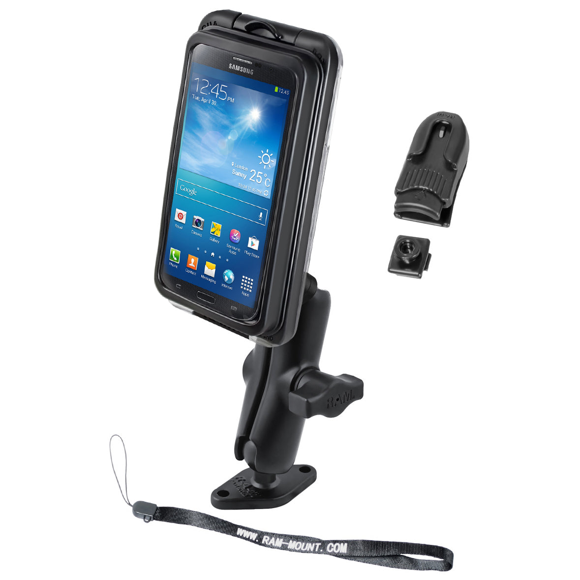 RAM® Aqua Box® Pro 20 with Double Ball Diamond Plate Mount – RAM Mounts