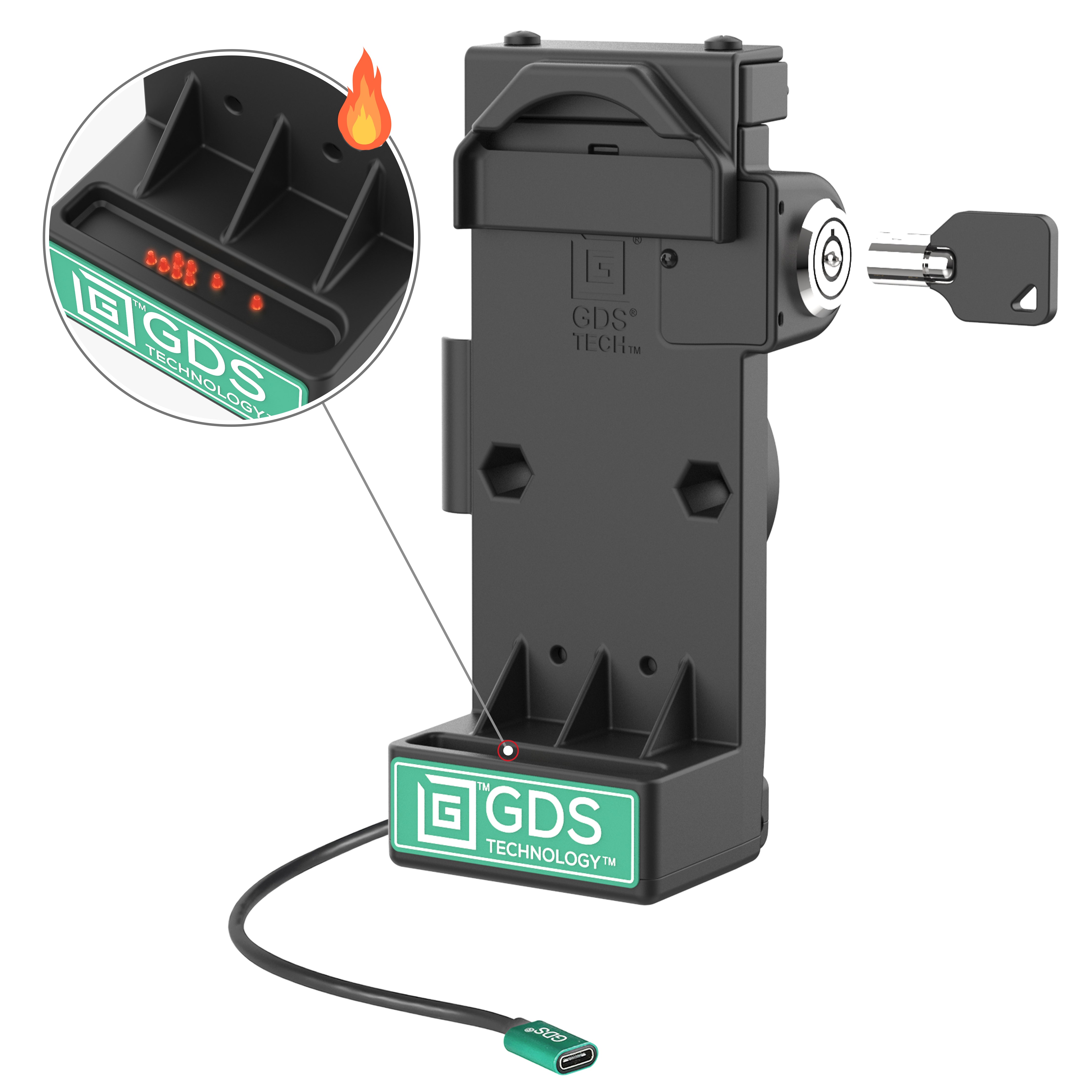 GDS® Uni-Conn™ Locking Spring Loaded Powered Dock - Heated Pins – RAM ...