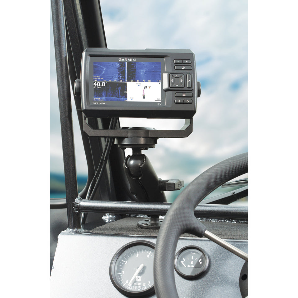 RAM® Double Ball Mount with Garmin Fishfinder #8-32 Hardware – RAM Mounts