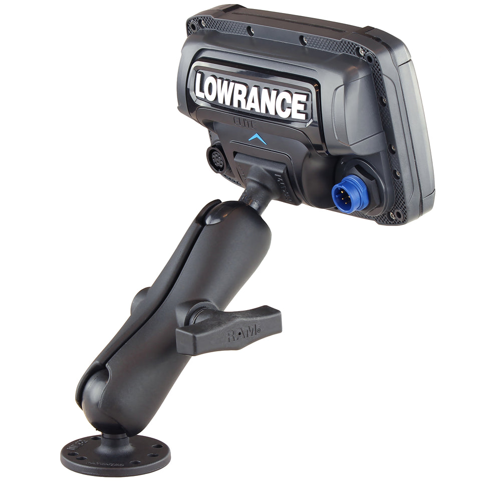 RAM® Double Ball Mount for Lowrance Elite-5 & Elite-7 Ti + More – RAM ...