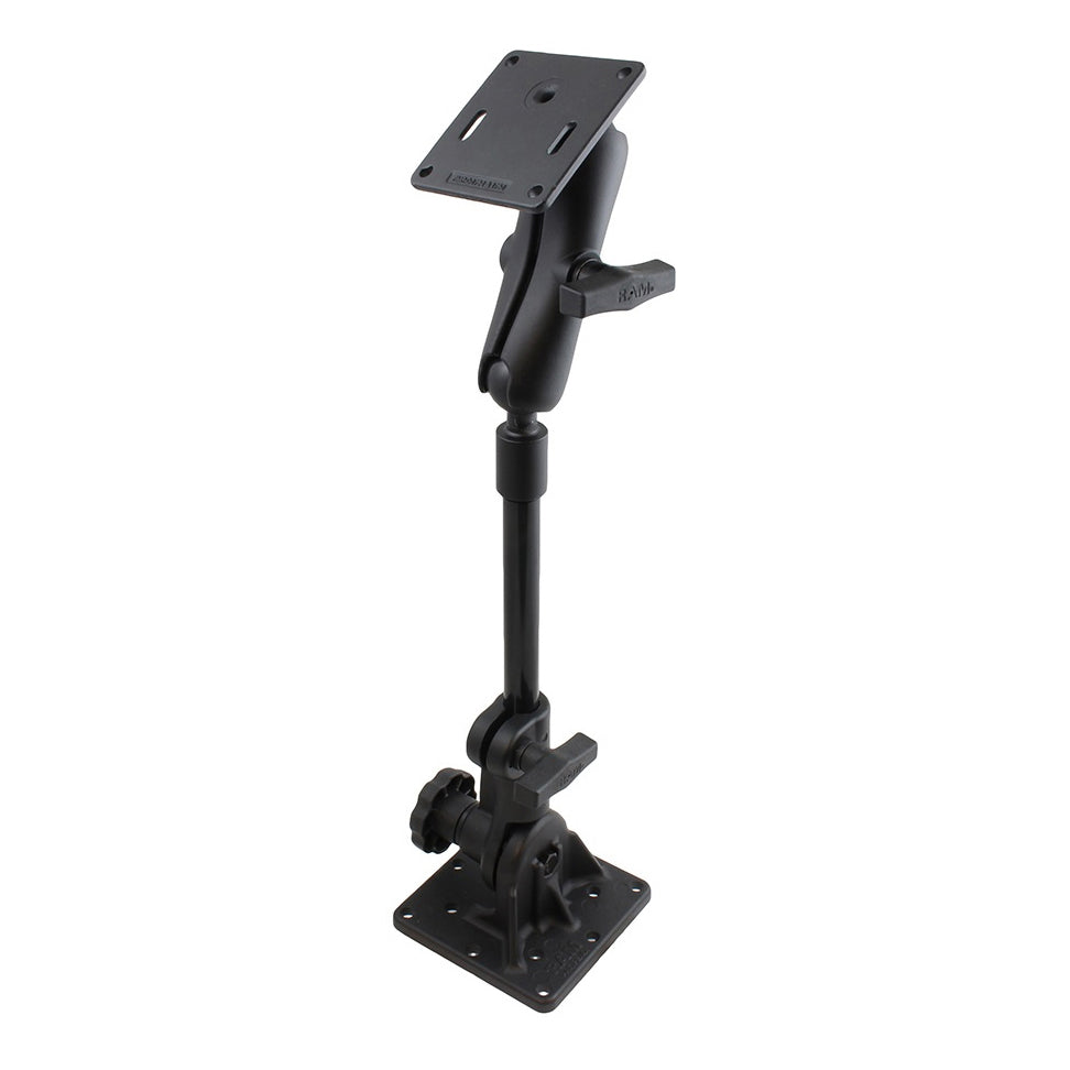 RAM® Pedestal Mount with 9" Pipe and 75x75mm VESA Plate – RAM Mounts