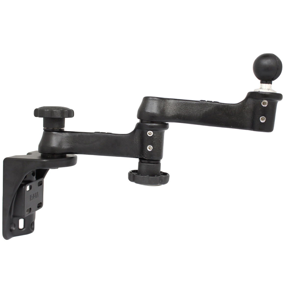RAM® Vertical 12" Swing Arm Mount with Ball – RAM Mounts