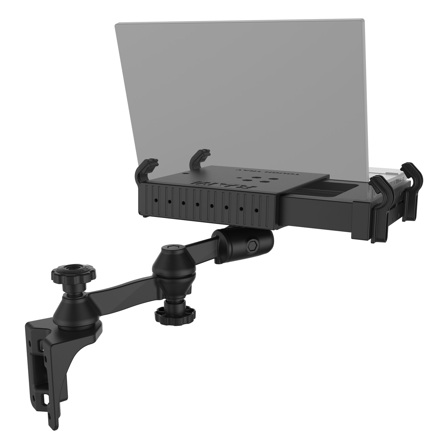 RAM® Tough-Tray™ Laptop Holder with Vertical Swing Arm Mount – RAM Mounts