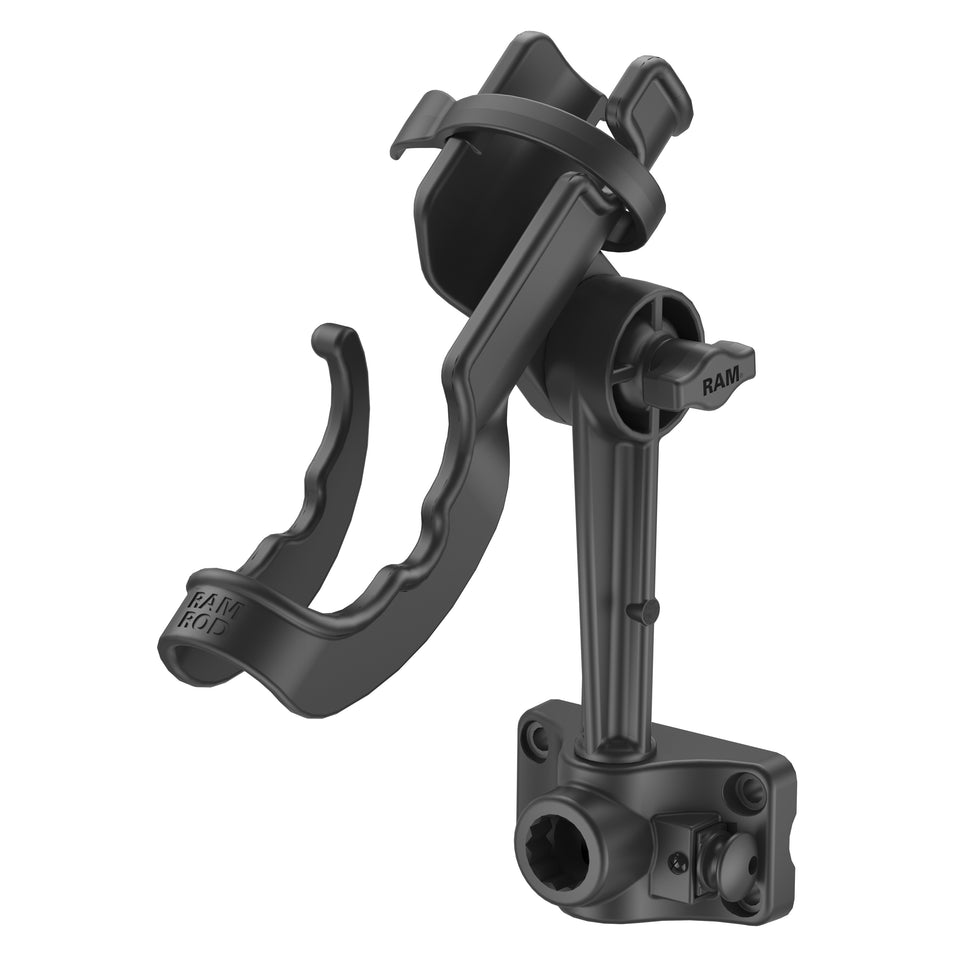 RAM ROD® Fishing Rod Holder with Plunger Bulkhead Base – RAM Mounts
