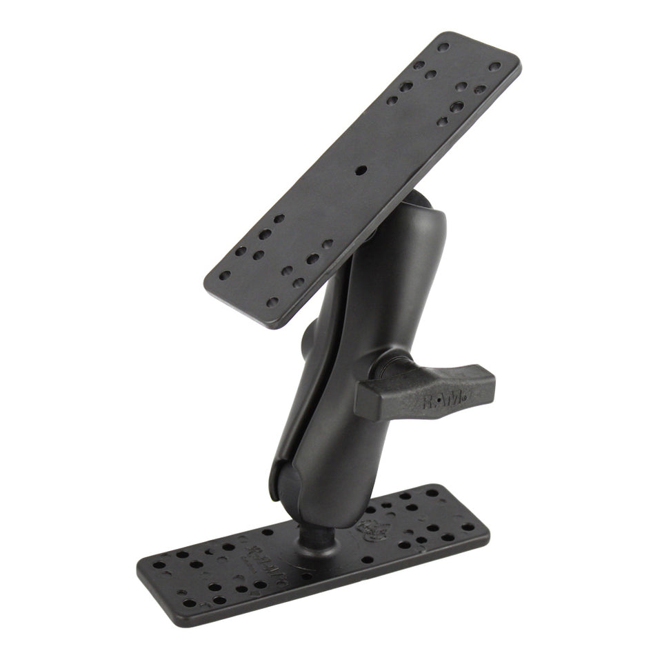 RAM® Double Ball Mount with Two Marine Electronic Plates – RAM Mounts