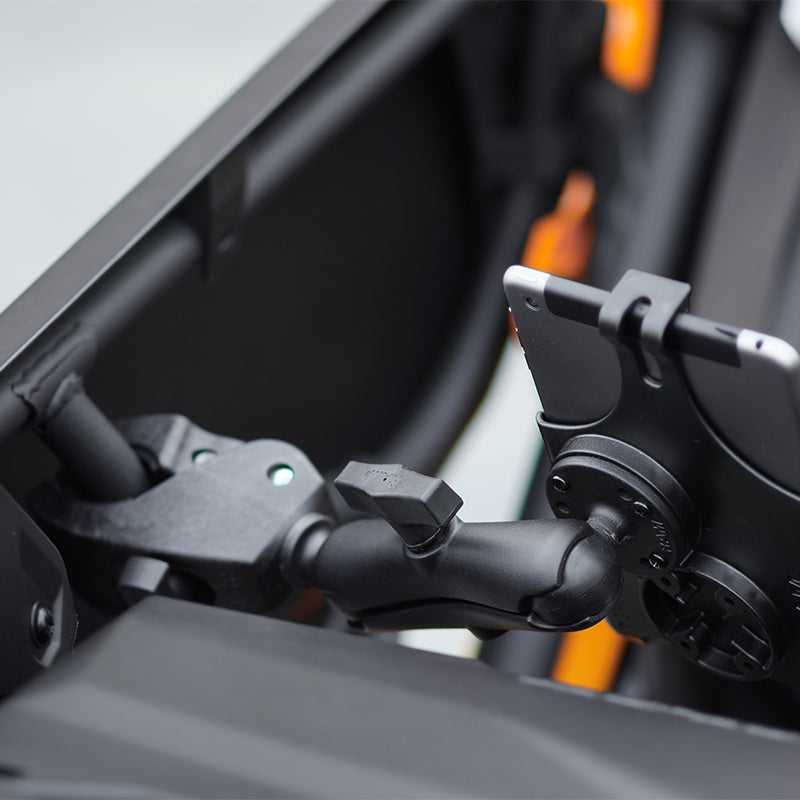 RAM® Tough-Claw™ Small Clamp Mount with Round Plate Adapter - Medium ...