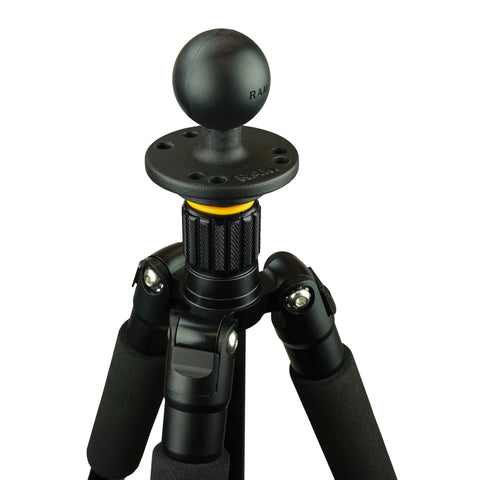 RAM® Ball Adapter with Round Plate and 3/8"-16 Threaded Hole – RAM Mounts