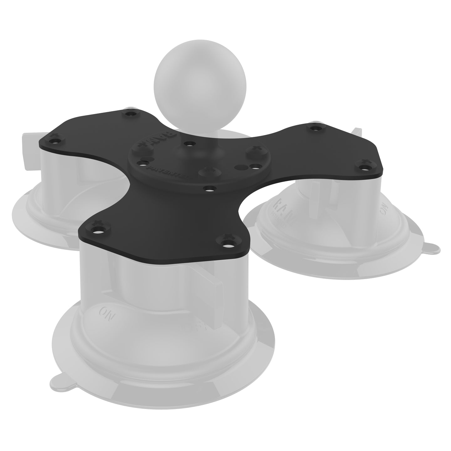 RAM® Twist-Lock™ Triple Suction Cup Base – RAM Mounts