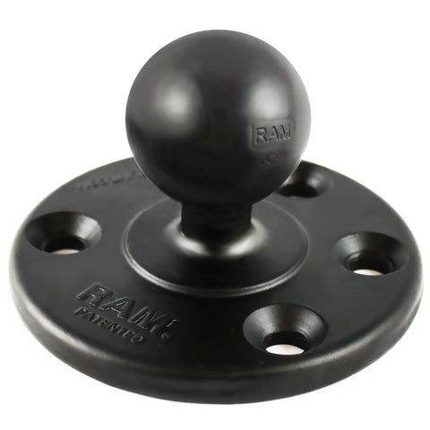 RAM® Large Round Plate with Ball - C Size – RAM Mounts