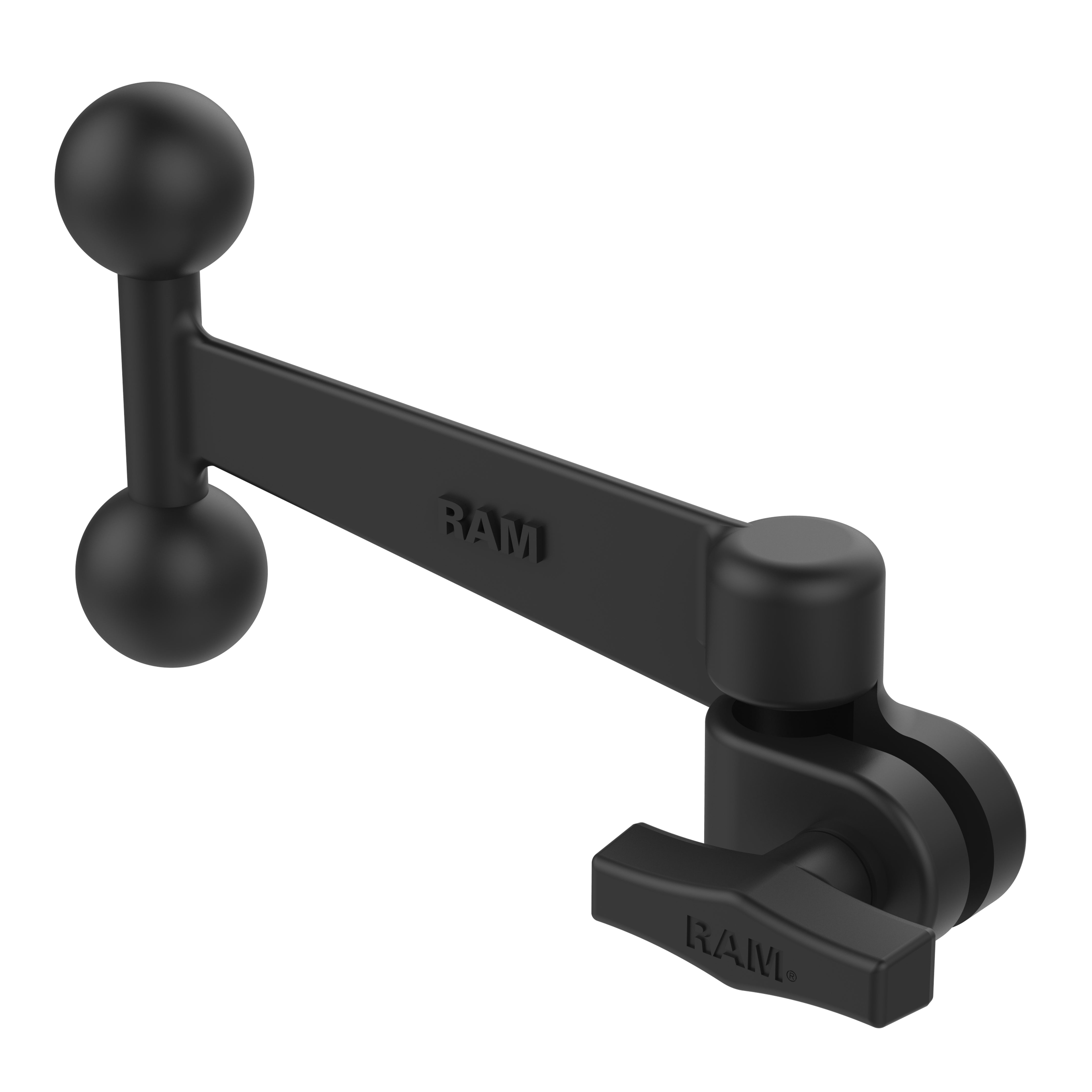 RAM® Swing Arm Extension with 1/2" NPT Hole and Double Ball Adapter ...