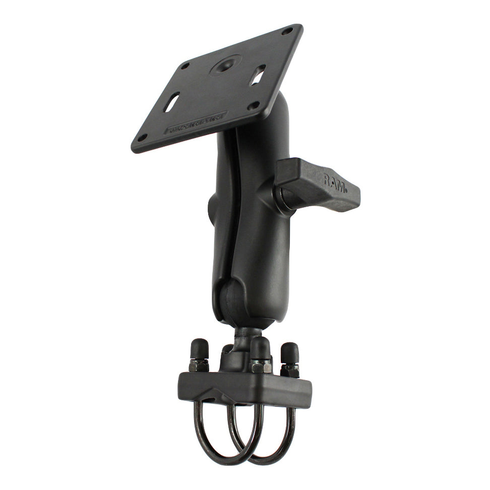 RAM® Double U-Bolt Mount with 75x75mm VESA Plate for 1" - 1.25" Rails ...