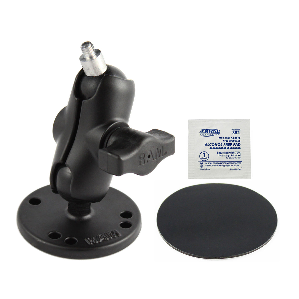 RAM® Adhesive Double Ball Mount with 1/4"-20 Threaded Stud – RAM Mounts