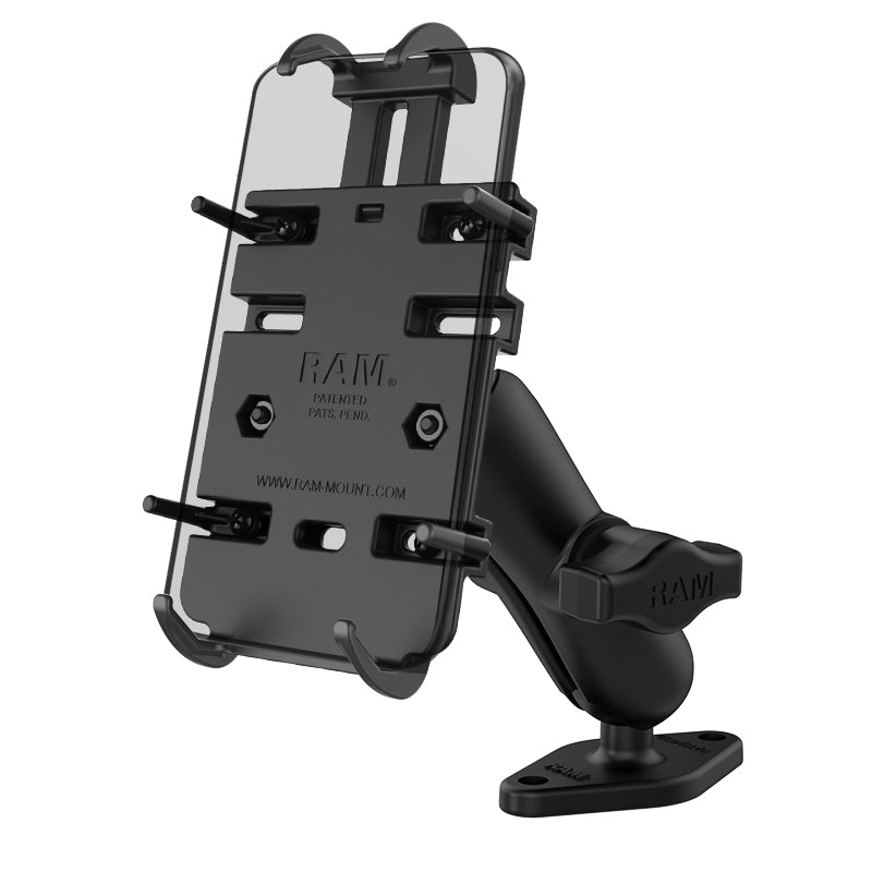 RAM® Quick-Grip™ Phone Mount with Diamond Base – RAM Mounts