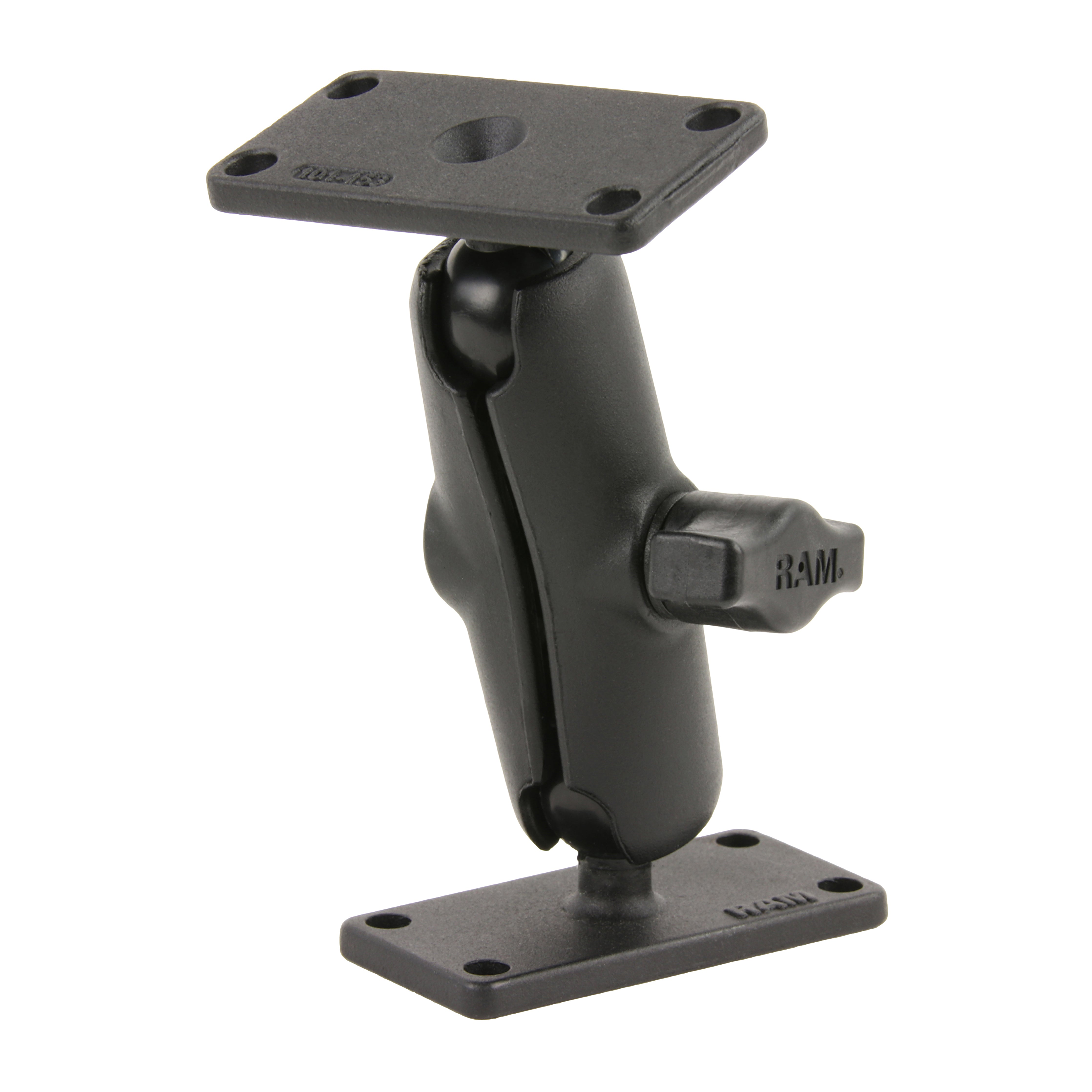 RAM® Double Ball Mount with Two 1.5" x 3" Plates – RAM Mounts