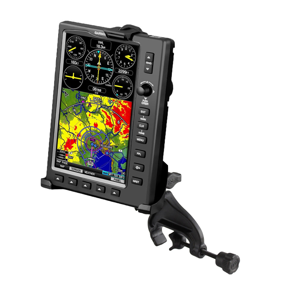 RAM® Double Ball Yoke Clamp Mount for Garmin 695 & 696 – RAM Mounts