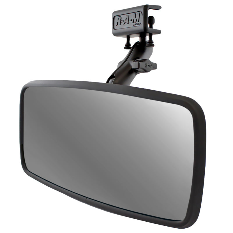 RAM® Glare Shield Clamp Mount with Rear View Mirror – RAM Mounts