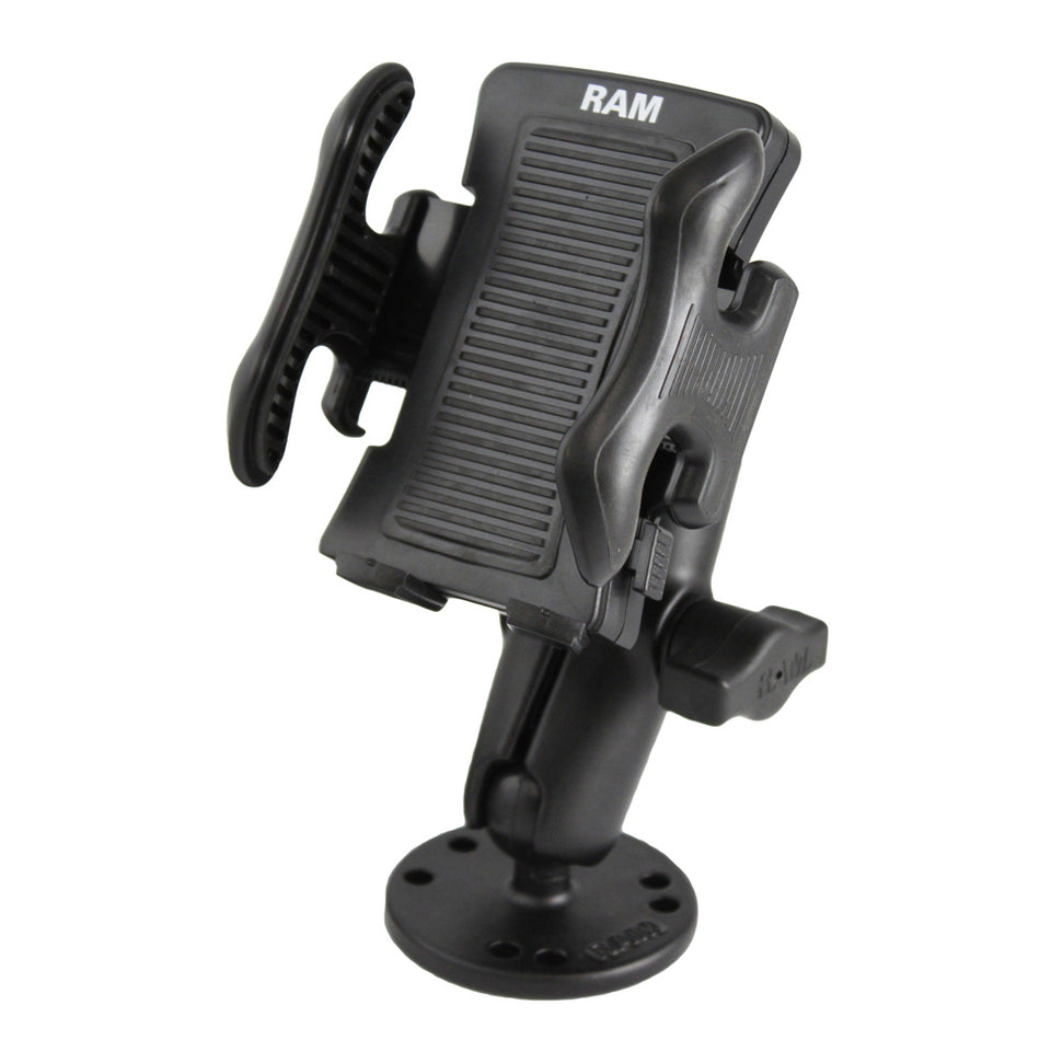 RAM® Drill-Down Mount with Spring-Loaded Phone Holder – RAM Mounts