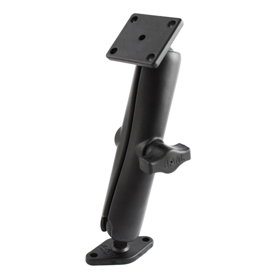 RAM® Double Ball Mount with 2-Hole & 4-Hole AMPS Plates - Long – RAM Mounts
