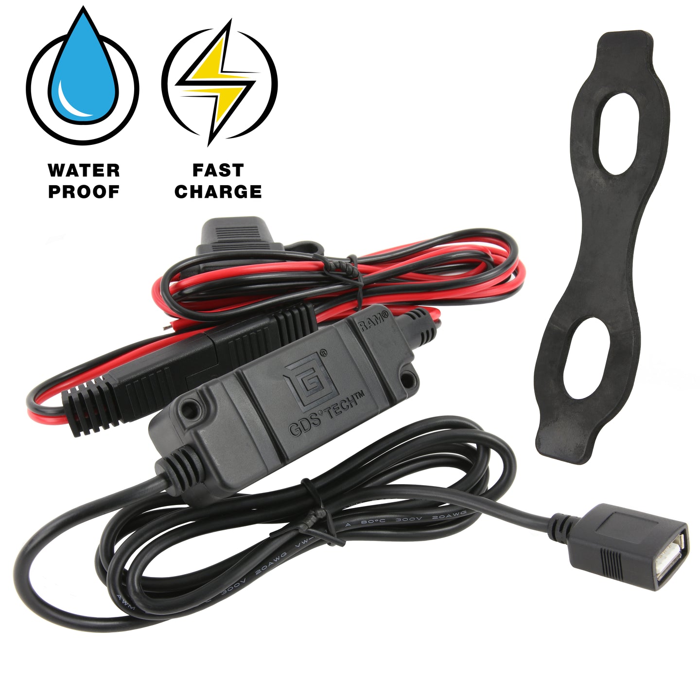 RAM® Quick-Grip™ 15W Waterproof Wireless Charging Handlebar Mount – RAM ...