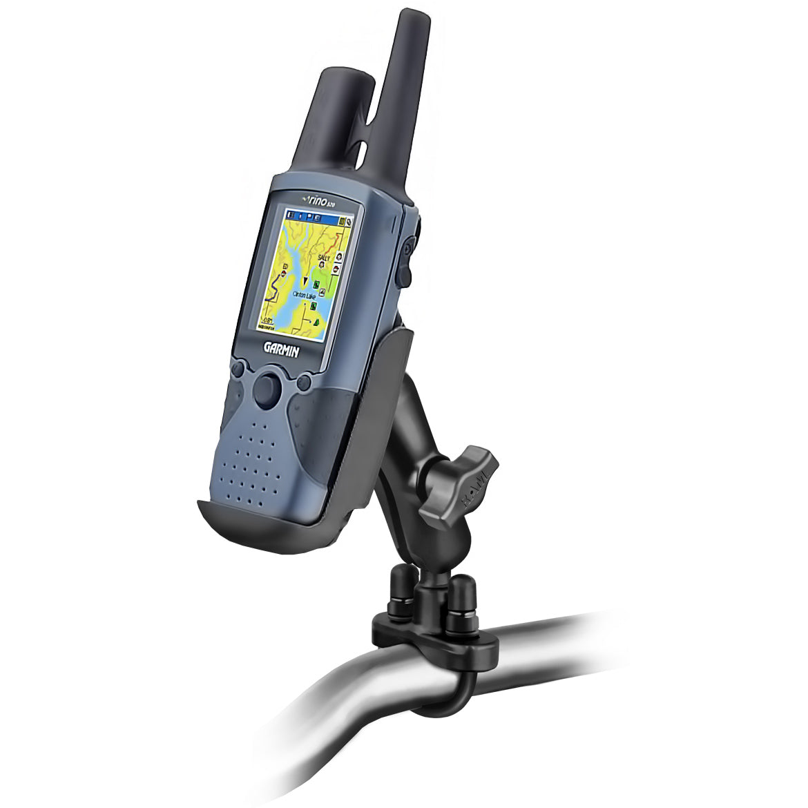 RAM® Handlebar U-Bolt Double Ball Mount for Garmin Rino 520 + More ...