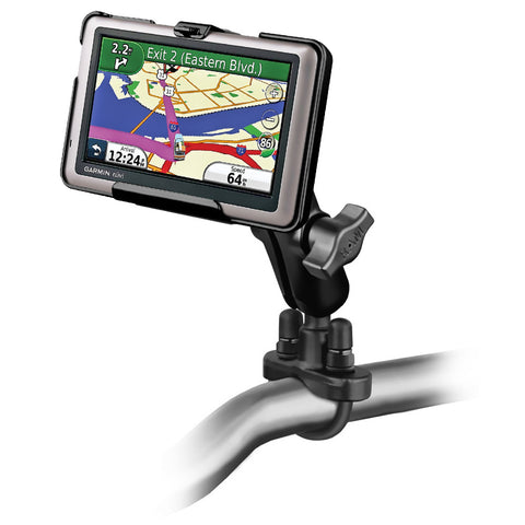 RAM® Handlebar U-Bolt Double Ball Mount for Garmin nuvi 1400 Series ...