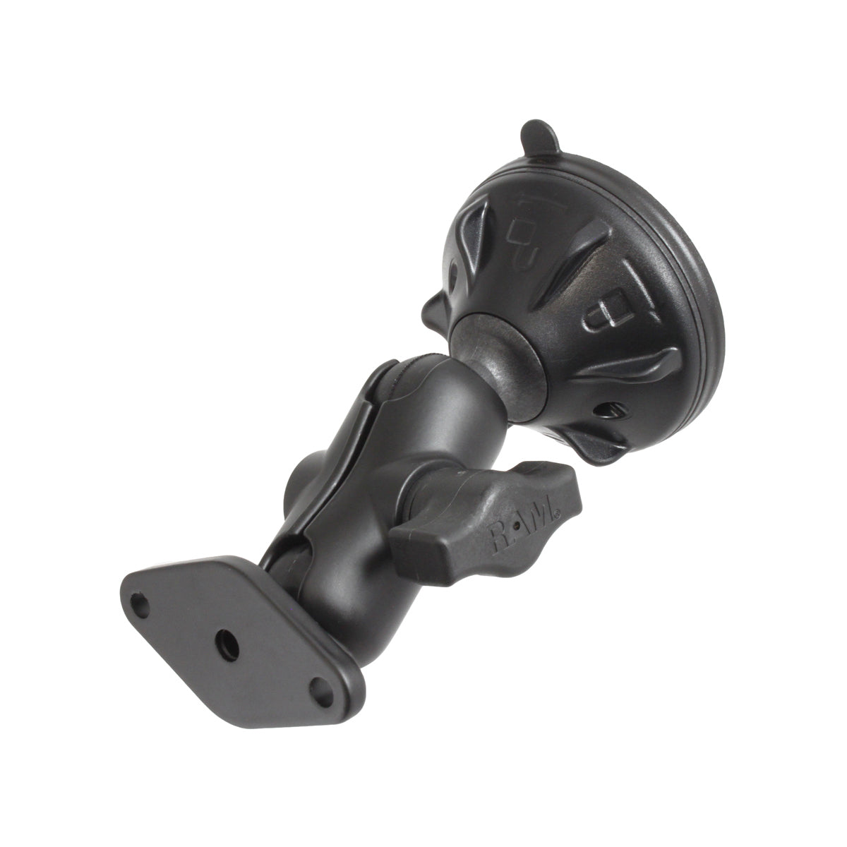 RAM® Twist-Lock™ Small Suction Cup Double Ball Mount – RAM Mounts